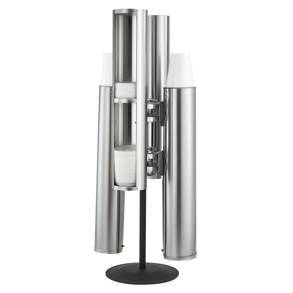 Vollrath SLC-1 4 - 6 oz. Stainless Steel Spring-Loaded Wall Mount Cup ...