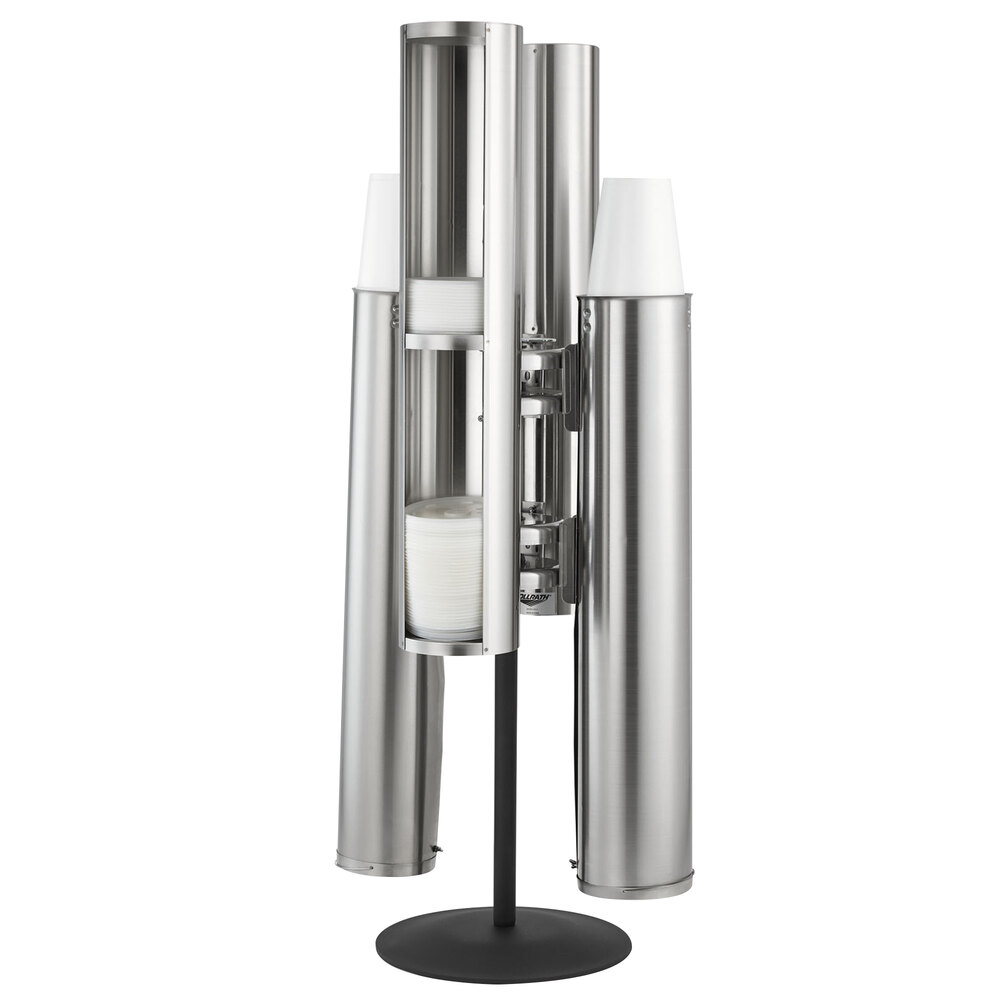 Vollrath SLC-4 32 - 44 oz. Stainless Steel Spring-Loaded Wall Mount Cup ...