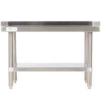 Regency 24" x 24" 16-Gauge Stainless Steel Equipment Stand With Undershelf