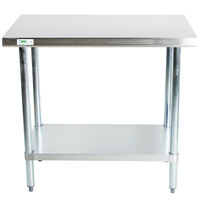 Stainless Steel Work Tables with Undershelves
