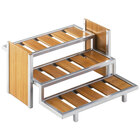 Cal-Mil 3332-7-60 Bamboo Square Crate Riser - 12" x 12" x 7"