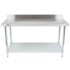 Regency 30" x 72" 18-Gauge 304 Stainless Steel Commercial Work Table ...